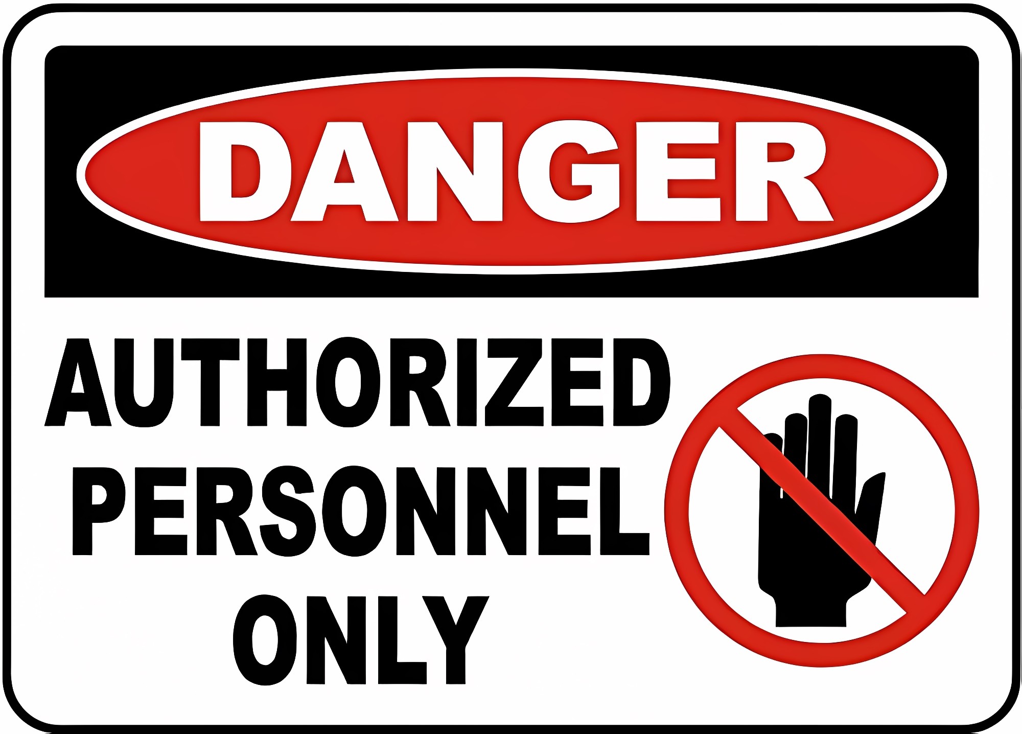 Authorized Personnel Only Vintage Tin Warning Sign - 8"x12" Safety Sign ...