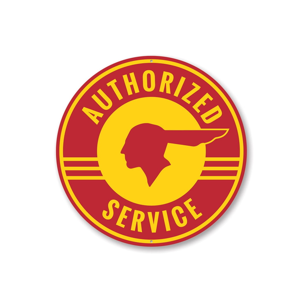 Authorized Service Pontiac Sign, Chevy Sign, Novelty Car Sign, Garage ...