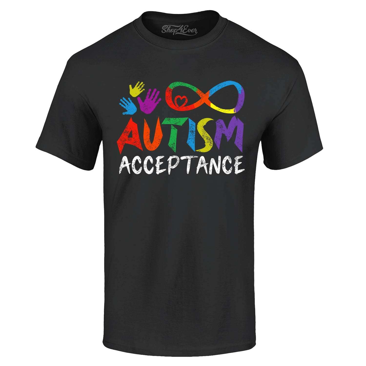 Autism Acceptance Infinity Symbol T-shirt Autism Shirts - Walmart.com
