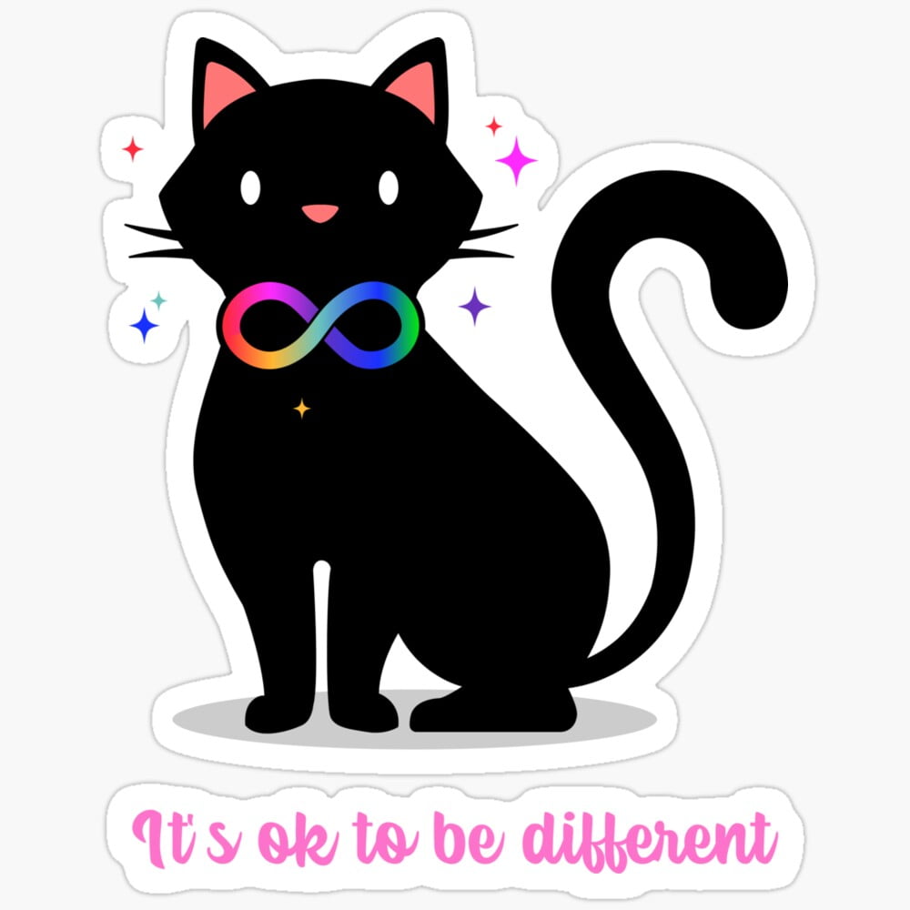 Autism Acceptance It'S Ok To Be Different Sticker Phone Decal Water ...