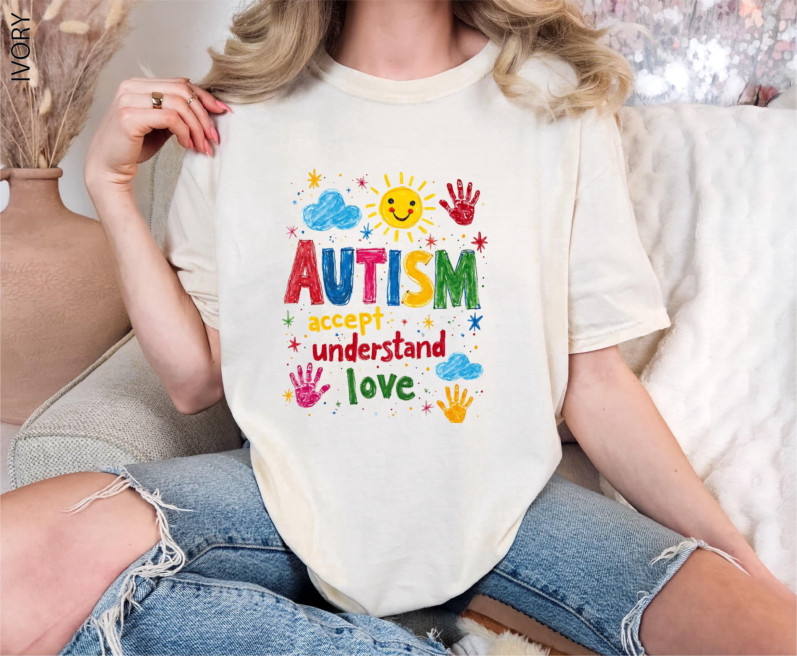 Autism Acceptance Shirt, Accept Understand Love Shirt, Autism Month Tee ...