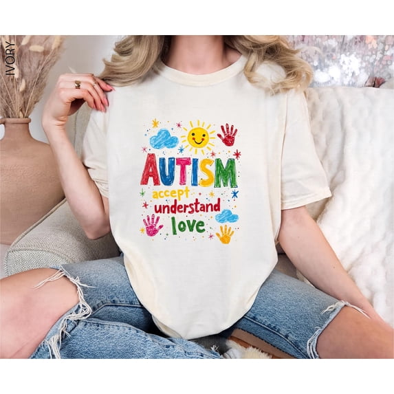 Autism Acceptance Shirt, Accept Understand Love Shirt, Autism Month Tee ...