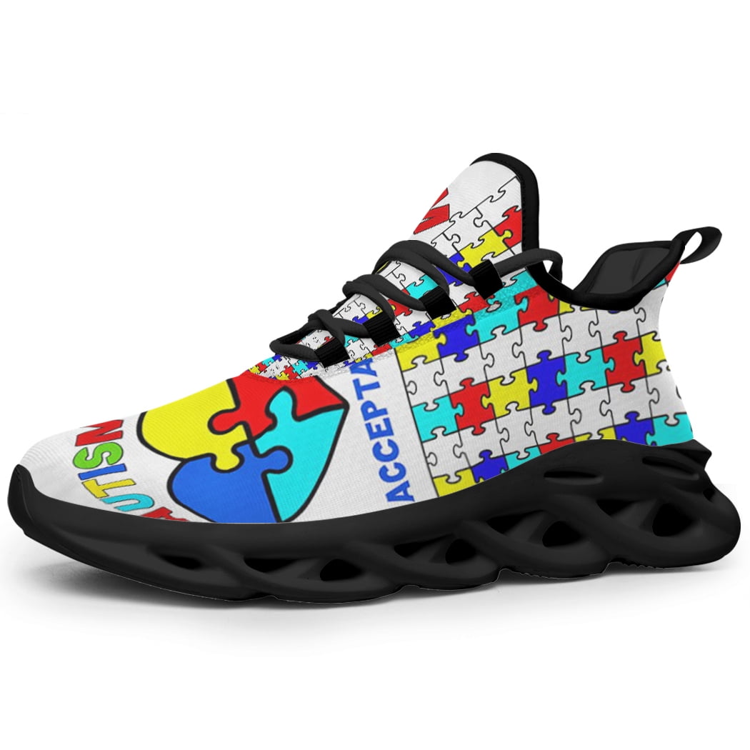 Autism Acceptance Shoes Trail Running Shoe Non-Slip Breathable ...