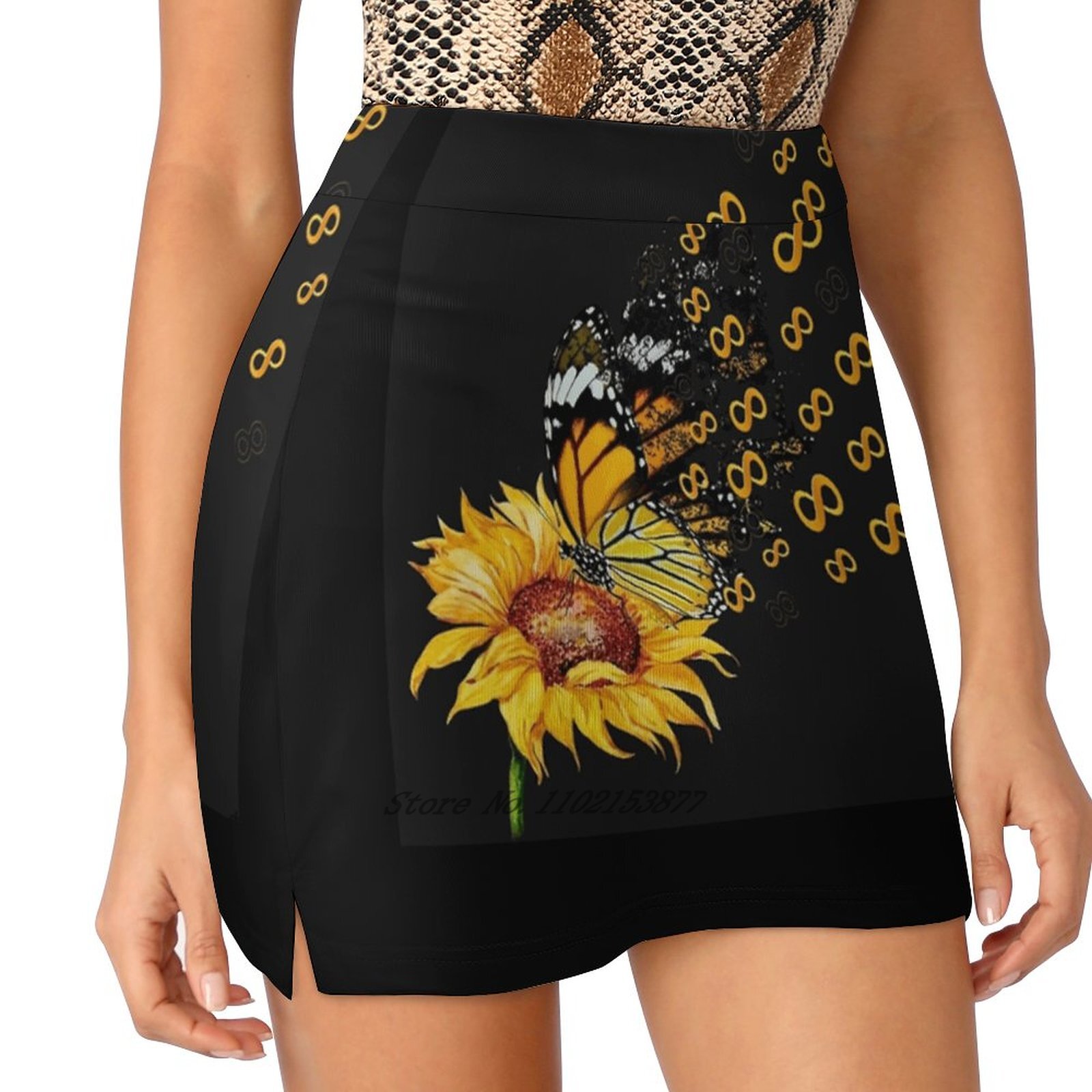 Autism Acceptance Summer Women'Sshorts Skirt 2 In 1 Fitness Yoga Skirt ...