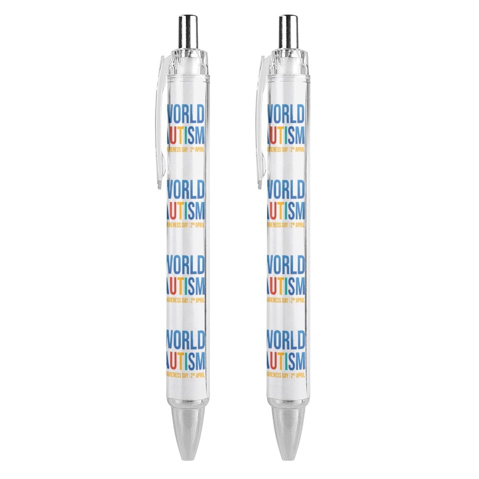 Autism Acceptance Week Ballpoint Pen Retractable Pens Black Writing Pen ...