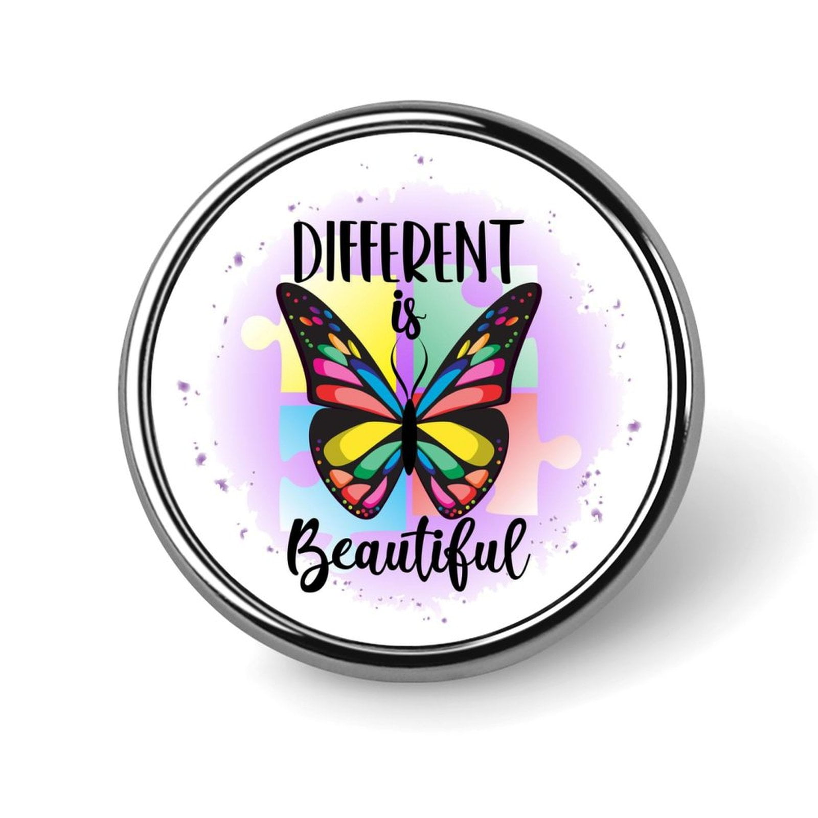 Autism Acceptance Week Pins Round Buttons Enamel Badge Brooch for Men ...