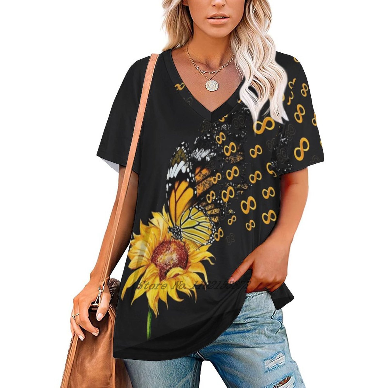 Autism Acceptance Women Print T-Shirt Summer Casual Tops Streetwear T ...
