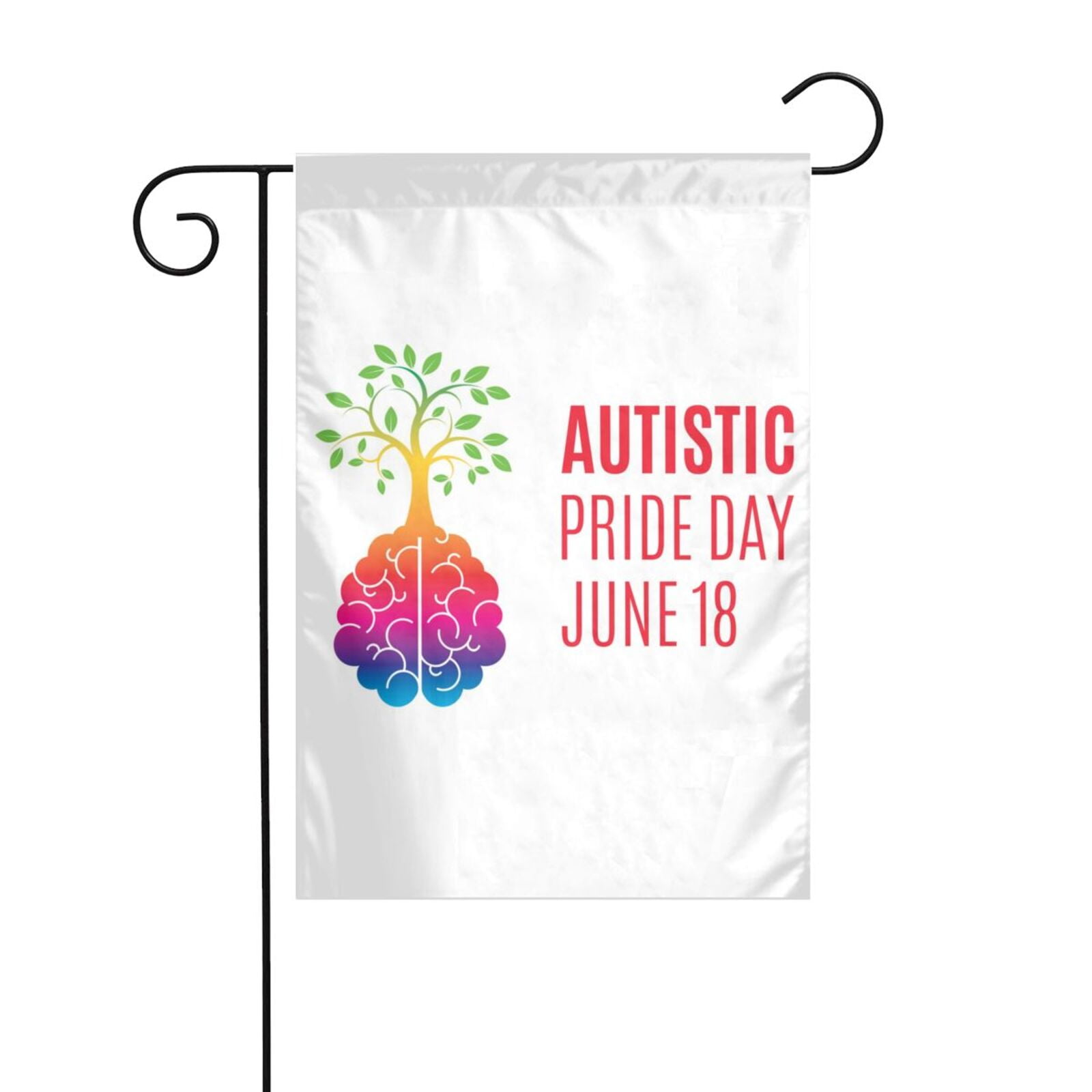 Autism Autistic Pride Day Garden Flag Double Sided Yard Banner Flags 12 ...