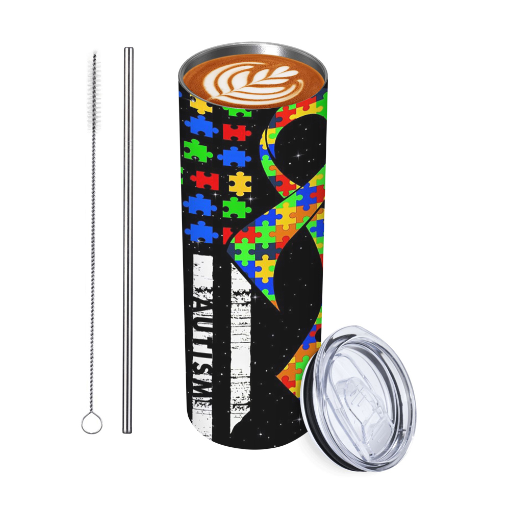 Autism Awareness 20oz Coffee Mug Cup,Stainless Steel Thermos Water ...