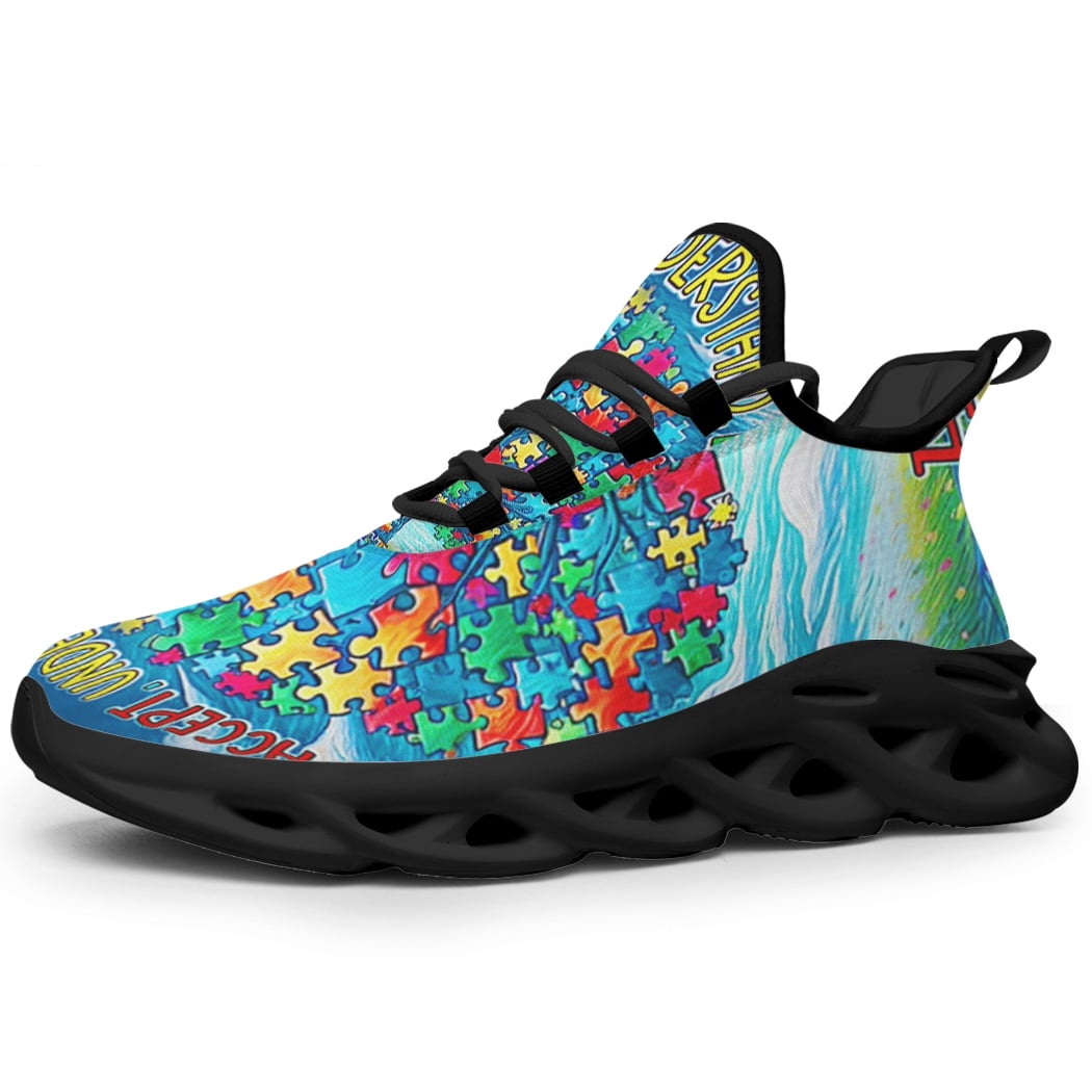 Autism Awareness Accept Under Stand Love Shoes Trail Running Shoe Non ...