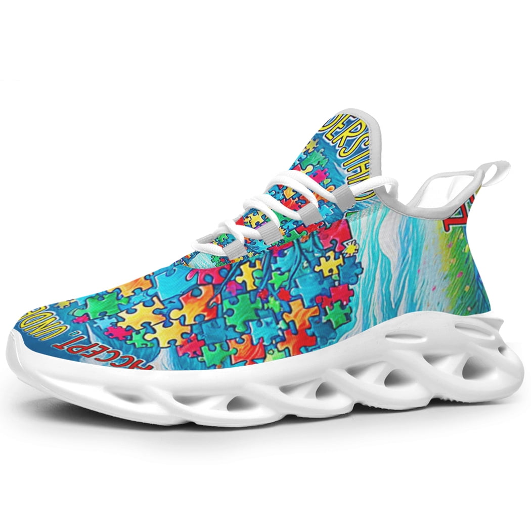 Autism Awareness Accept Under Stand Love Shoes Trail Running Shoe Non ...