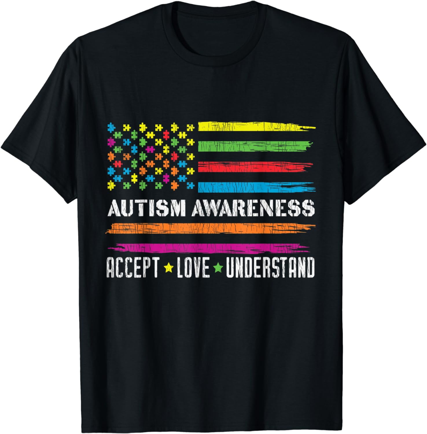 Autism Awareness Accept Understand Autistic Kids Awareness T-Shirt ...