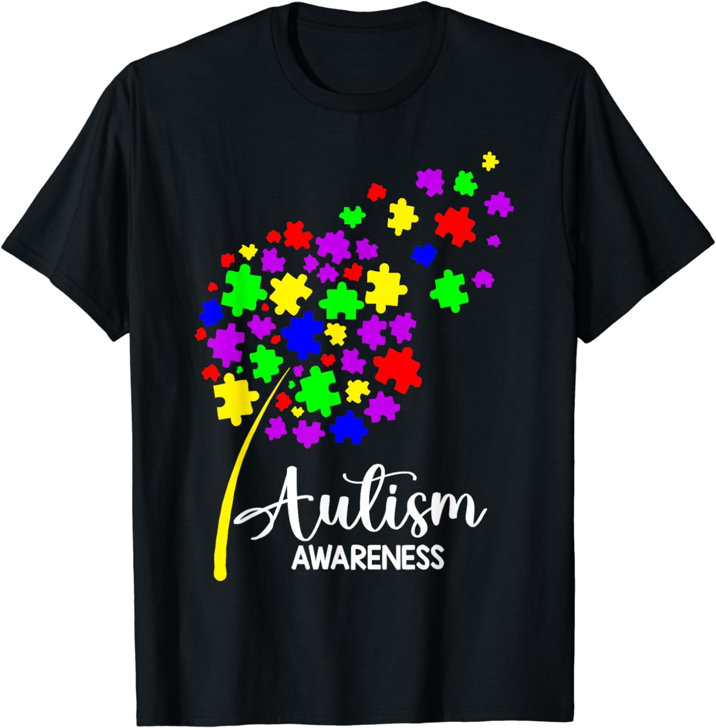 Autism Awareness Acceptance ASD ADHD Autism Mom Puzzle Piece T-Shirt ...