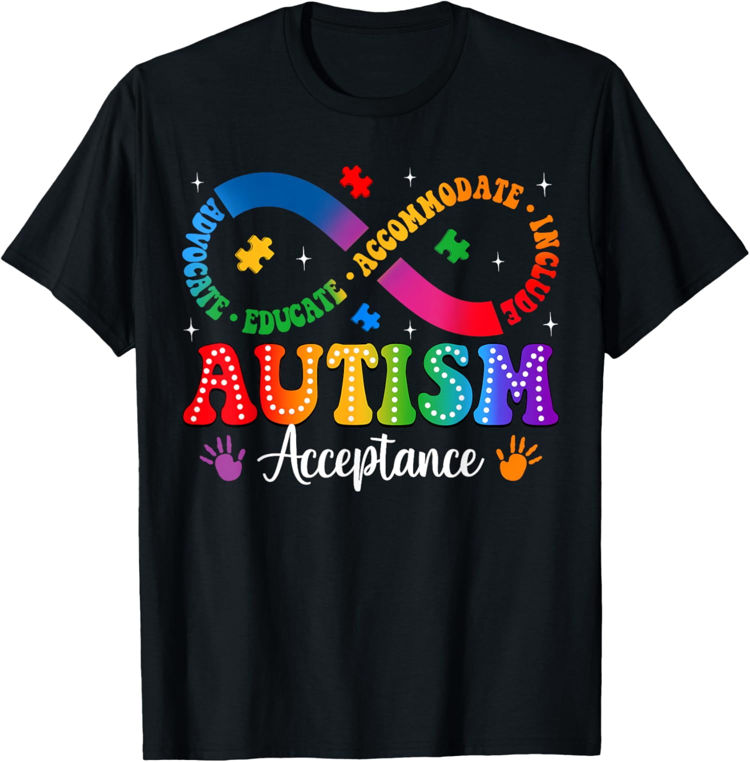 Autism Awareness Acceptance Infinity Symbol for Men Women - Walmart.com