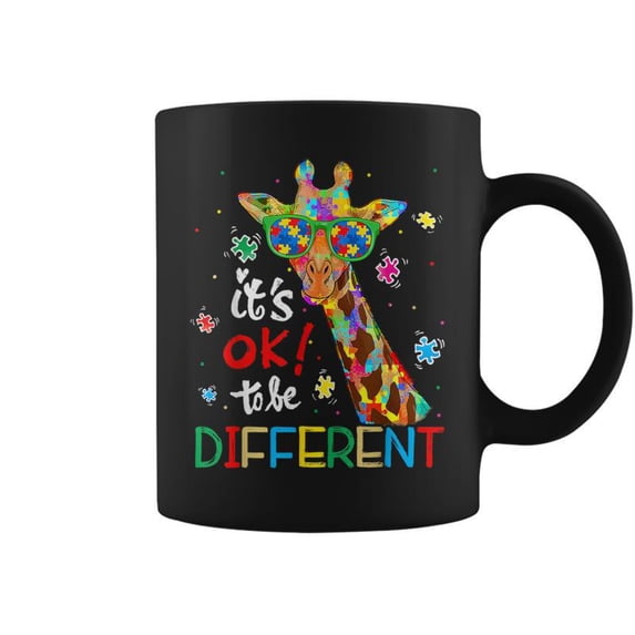 Autism Awareness Acceptance Kid Its Ok To Be Different Coffee Mugs ...