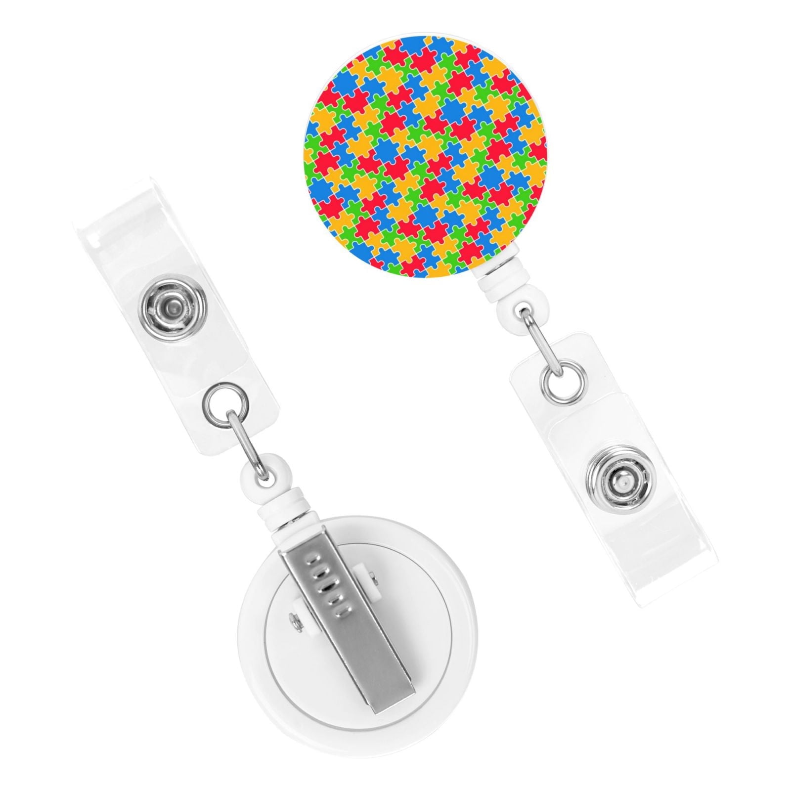 Autism Awareness Acceptance Month Badge Reel Retractable Badge Clip Id ...