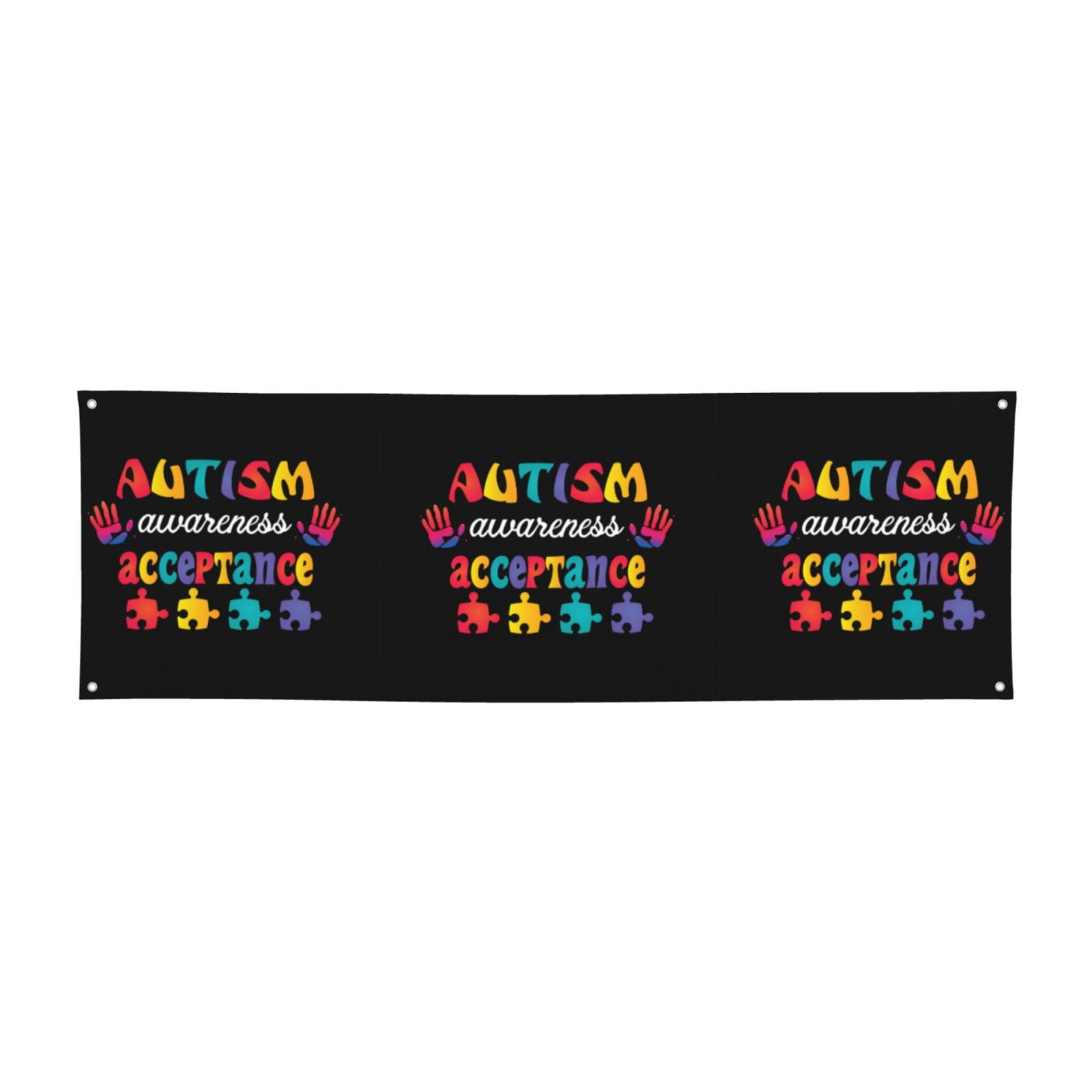 Autism Awareness Acceptance Month Large Banner Party Decorations Sign ...