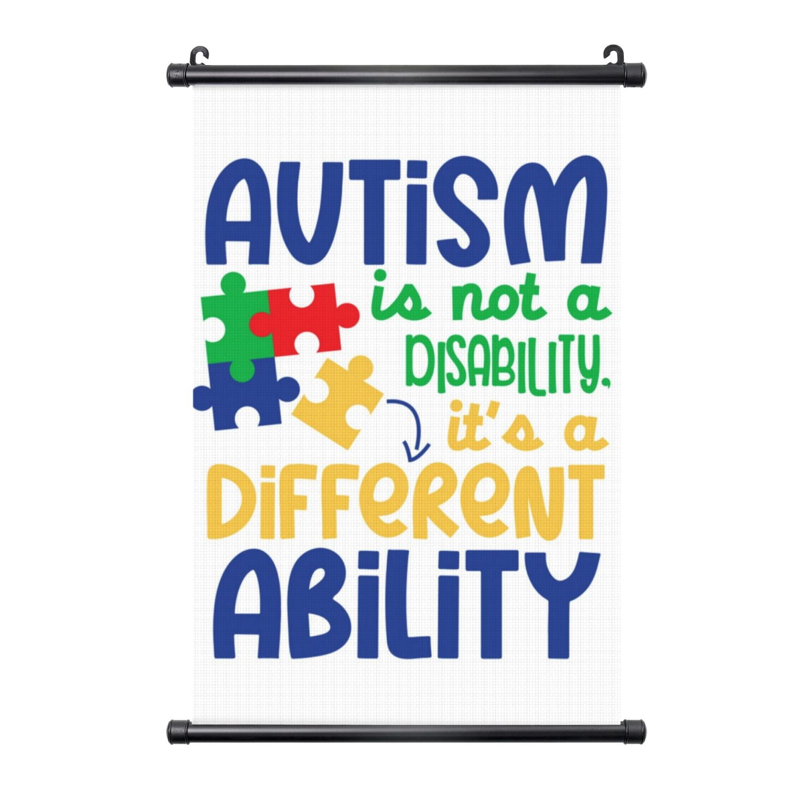 Autism Awareness Acceptance Month Poster Wall Art Banner Backdrop ...