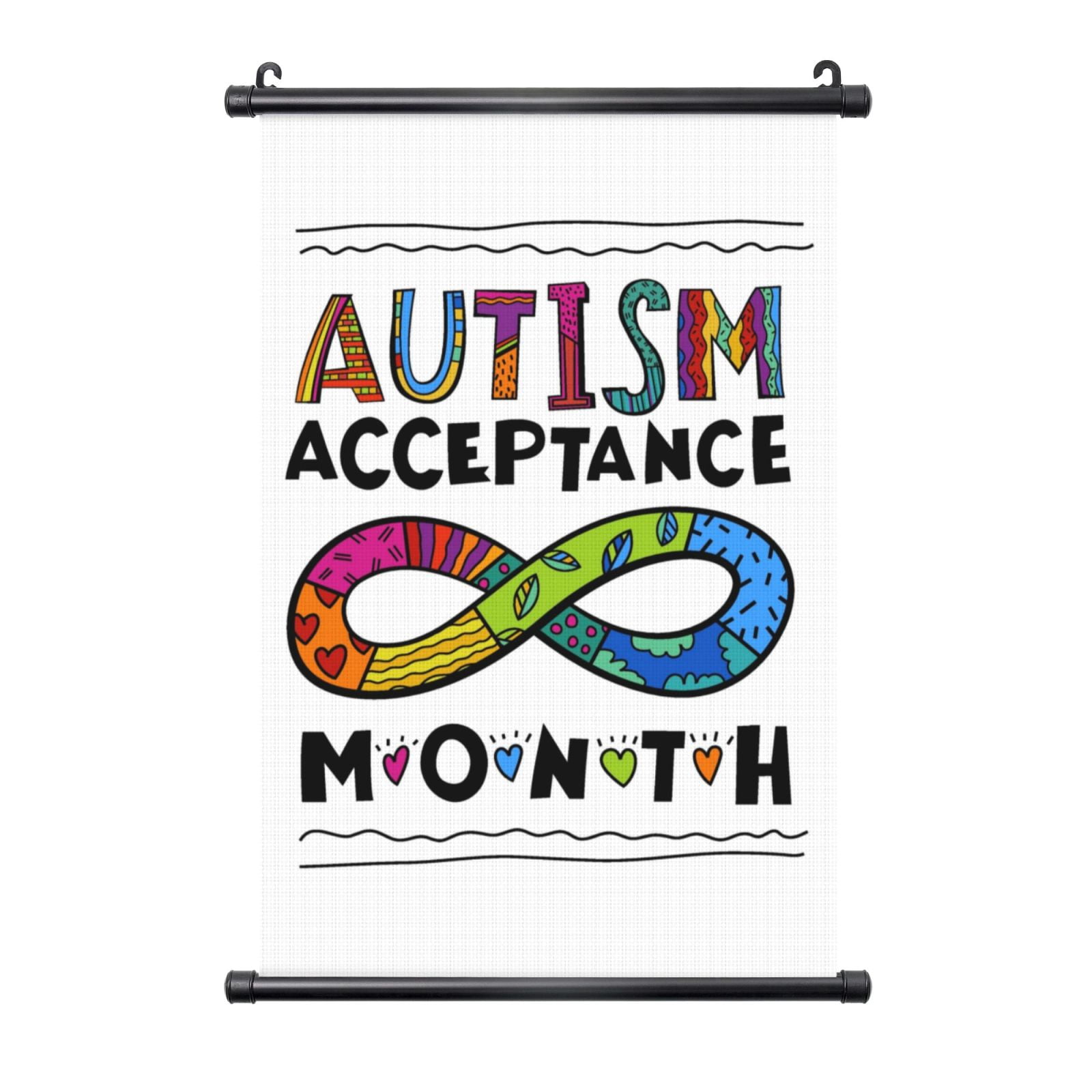 Autism Awareness Acceptance Month Poster Wall Art Banner Backdrop ...