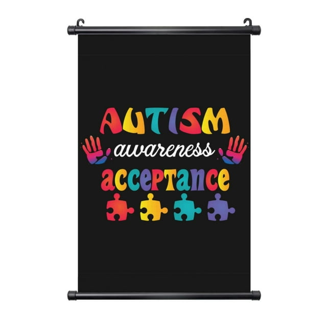Autism Awareness Acceptance Month Poster Wall Art Banner Backdrop ...