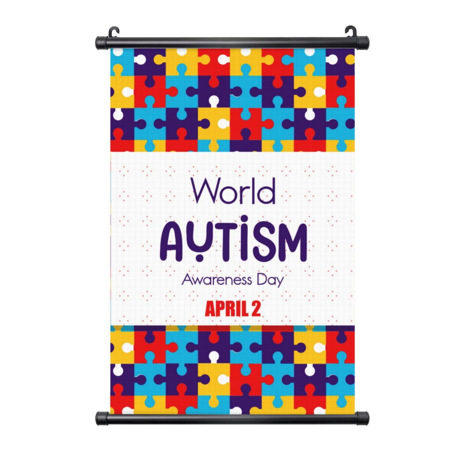 Autism Awareness Acceptance Month Poster Wall Art Banner Backdrop ...