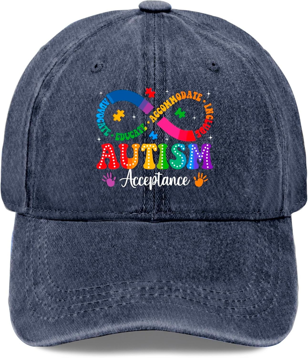 Autism Awareness Acceptance Shirt Infinity Symbol Trucker Hat Running ...