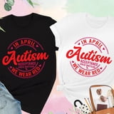 Autism Awareness Acceptance Shirt We Wear Red Autism Mom Gift Sped ...