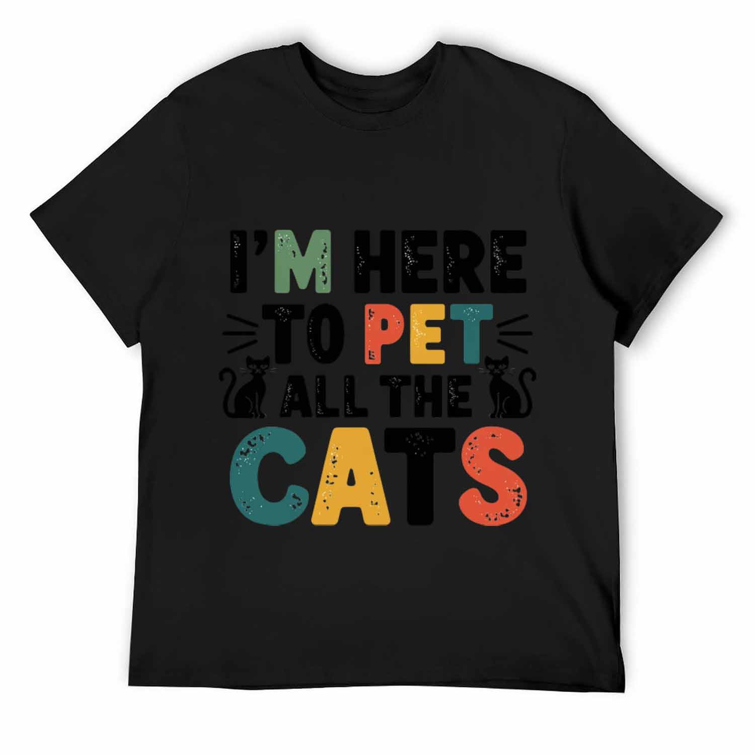 Autism Awareness Acceptance Women Kid Im Here To Pet All The Cats T ...