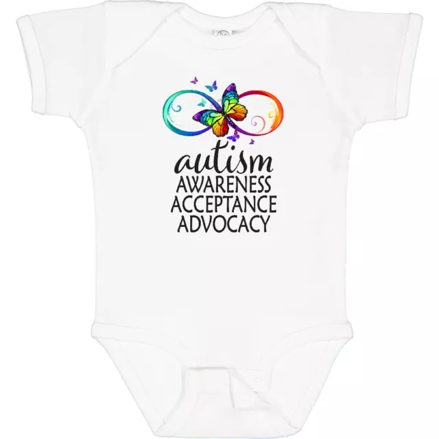 Autism Awareness Advocacy Infinity Butterfly Baby Bodysuit Autistic ...
