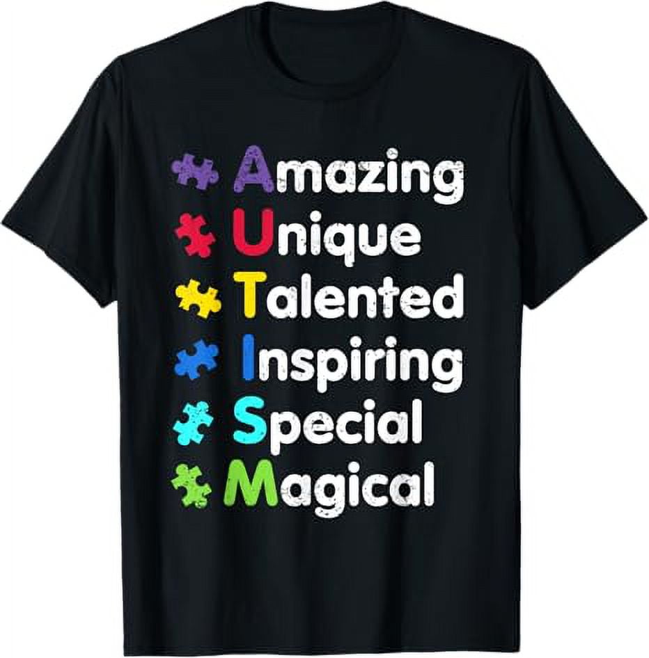 Autism Awareness Amazing Unique Talented Cute Autism Design T-Shirt ...