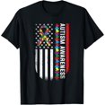 Autism Awareness American Flag T-Shirt - Walmart.com