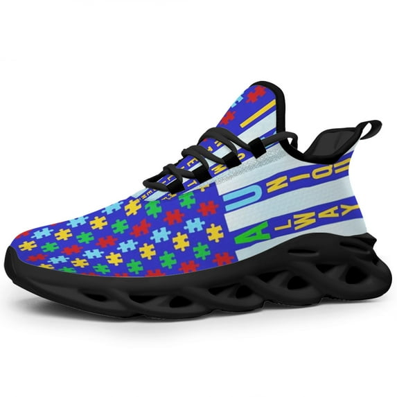 Autism Awareness American flag Shoes Trail Running Shoe Non-Slip ...
