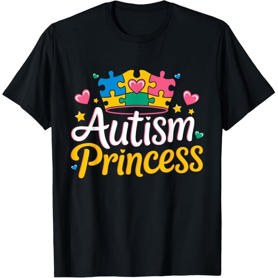 Autism Awareness Autism Princess Autistic Girl Daughter T-Shirt Unisex ...