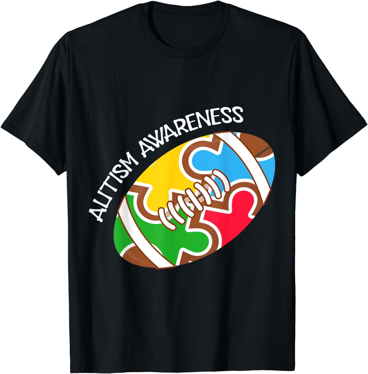 Autism Awareness Autism Support Men Women Football T-Shirt - Walmart.com