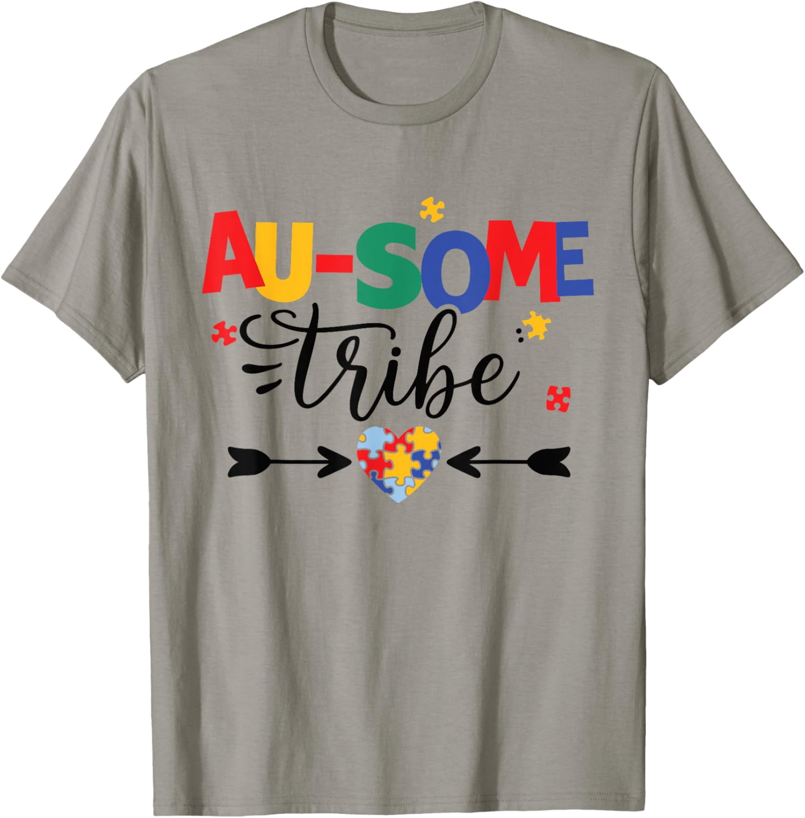 Autism Awareness Autistic Autism Mom Dad Tribe T-Shirt - Walmart.com