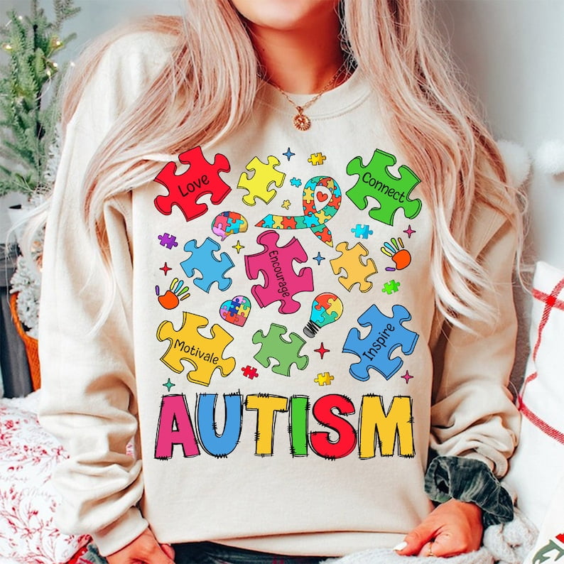 Autism Awareness Awareness Be Kind Puzzle Autism Mom Autism accept ...