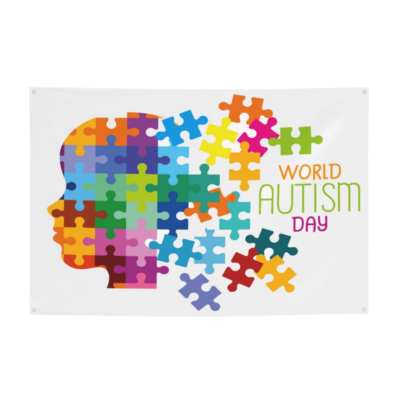 Autism Awareness Background Banner Courtyard Garden Decoration Banner ...