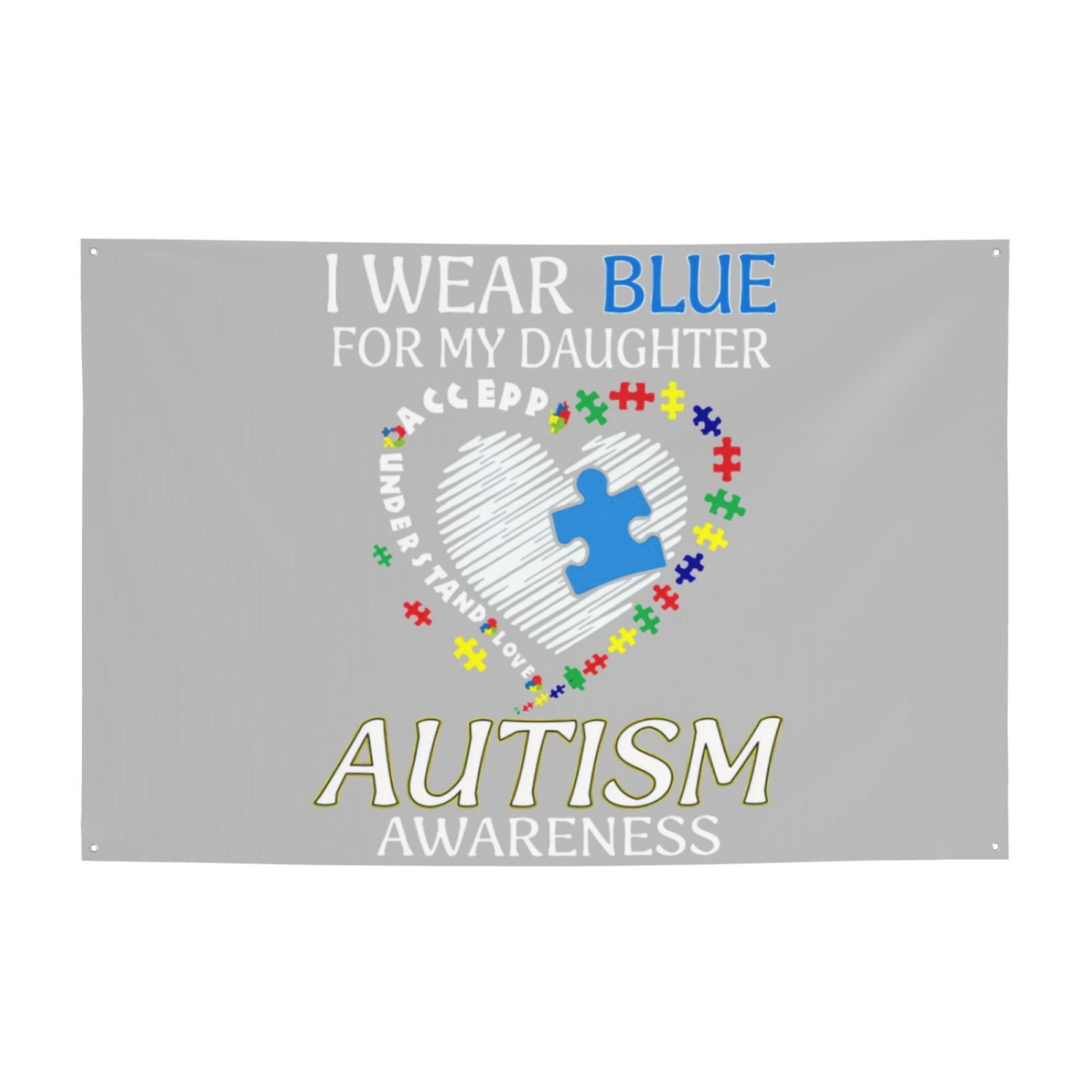Autism Awareness Background Banner Courtyard Garden Decoration Banner ...