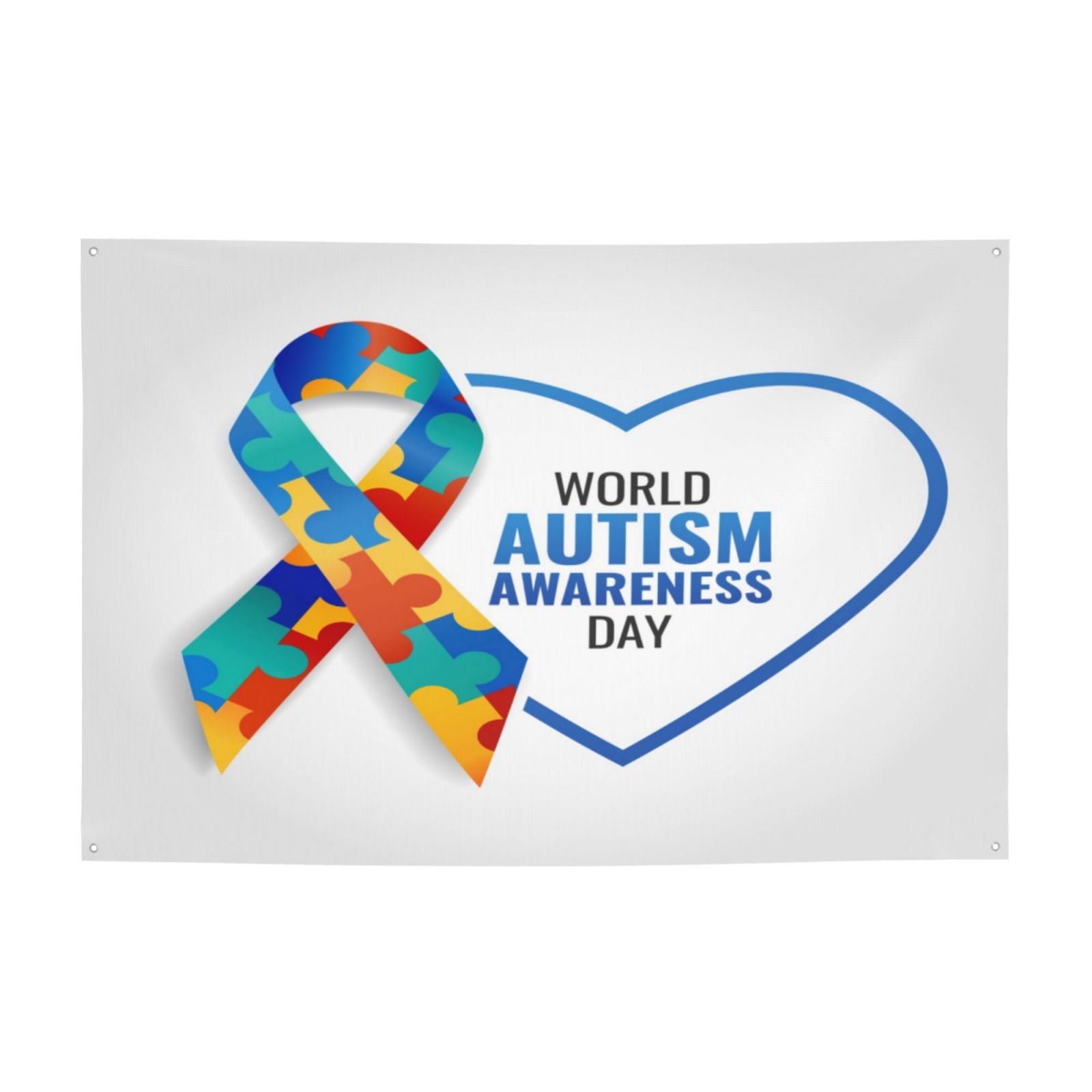Autism Awareness Background Banner Courtyard Garden Decoration Banner ...