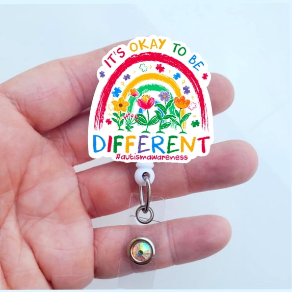 Autism Awareness Badge Reel | Neurodiversity ID Holder | Sensory ...