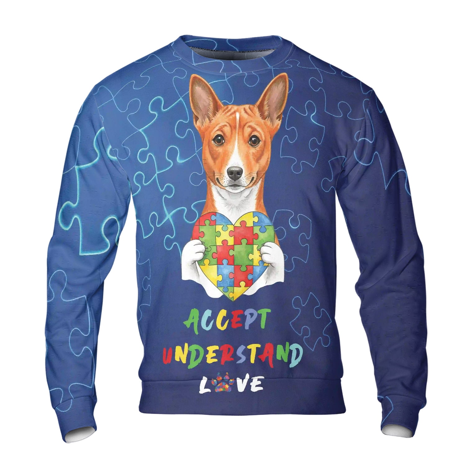 Autism Awareness Basenji Accept Understand Love All Over Print 3D ...