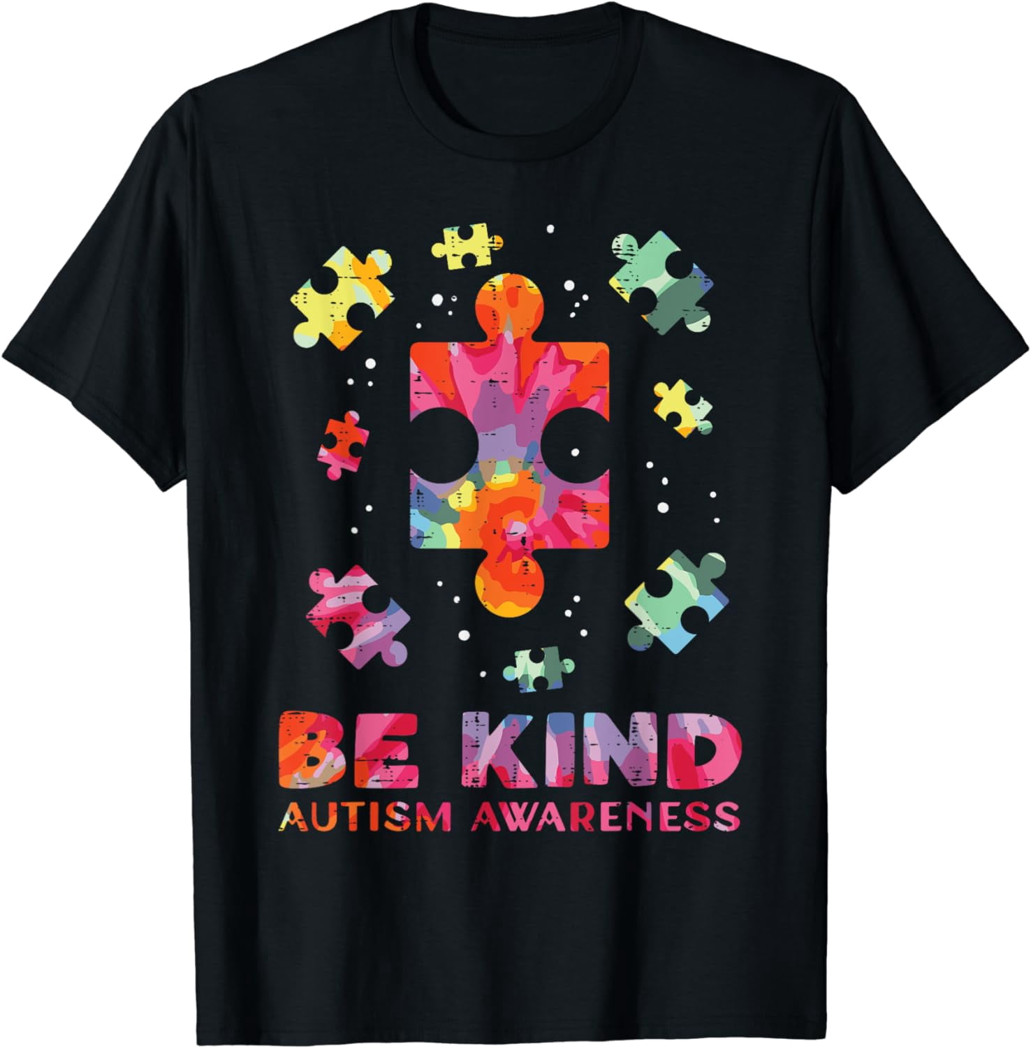 Autism Awareness Be Kind Puzzle ASD Acceptance Women Men Kid T-Shirt ...