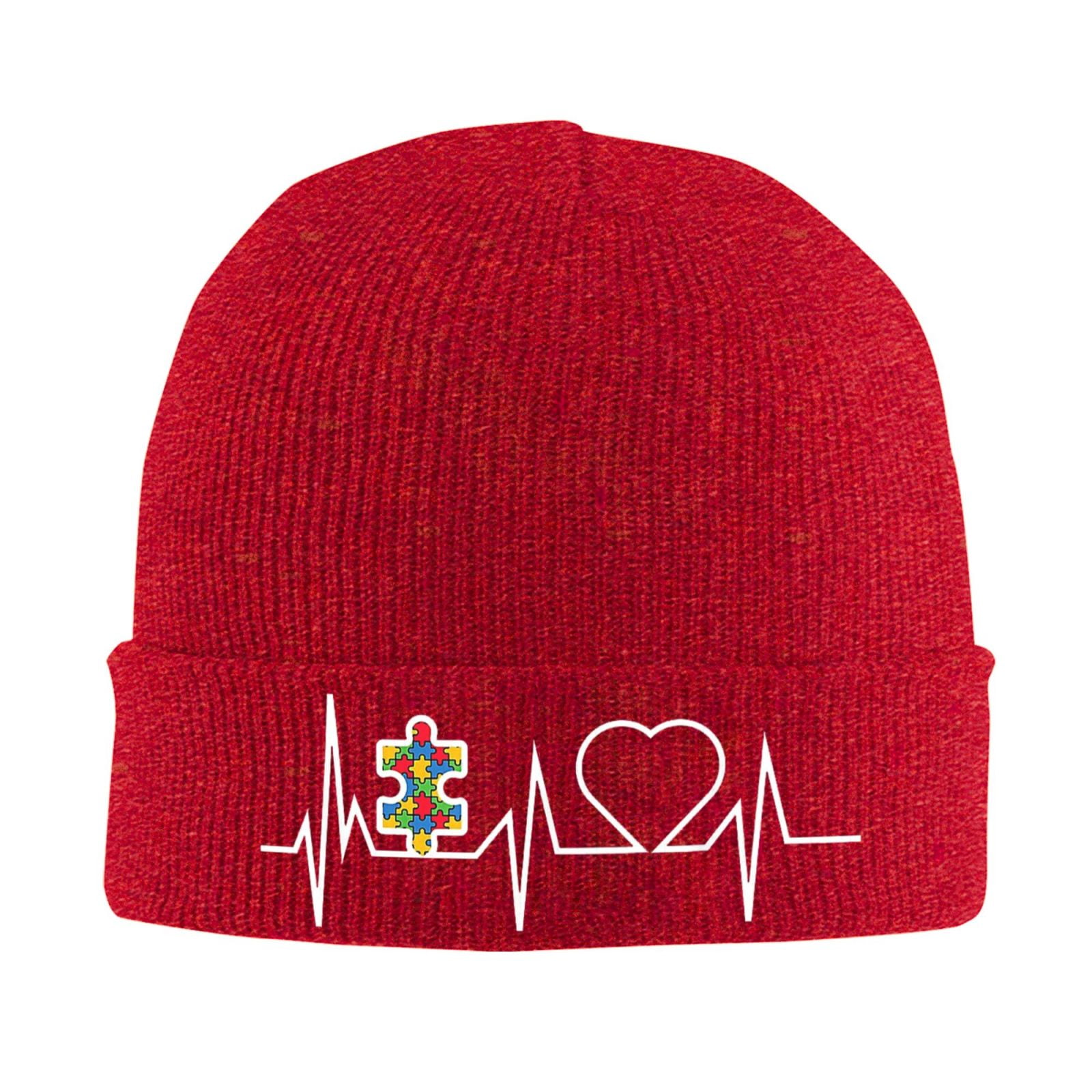 Autism Awareness Beanie for Men Women Slouchy Beanie Hats Winter Knit ...