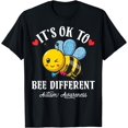 Autism Awareness Bee It's Ok to Be Different Autistic Bees T-Shirt ...