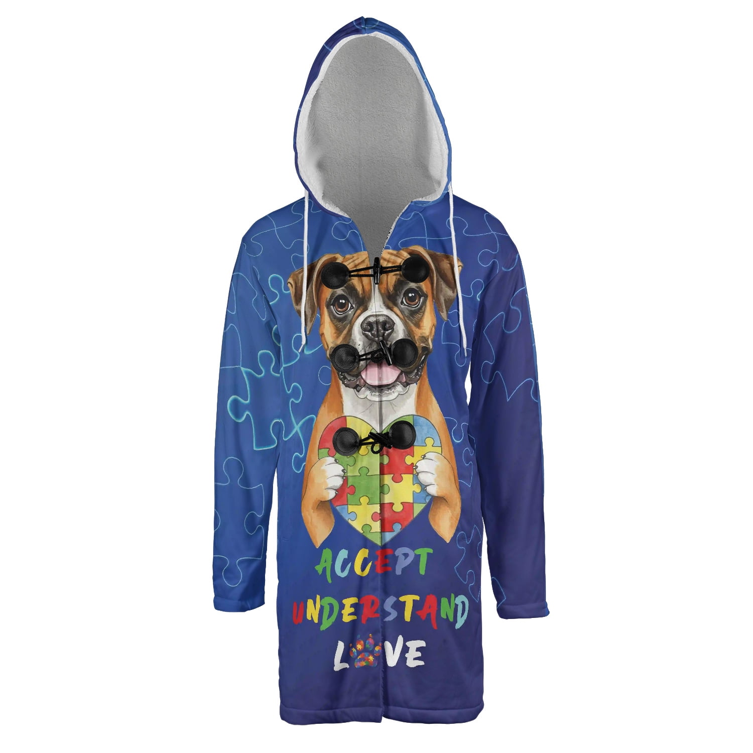 Autism Awareness Boxer Accept Understand Love All Over Print 3D Hooded ...