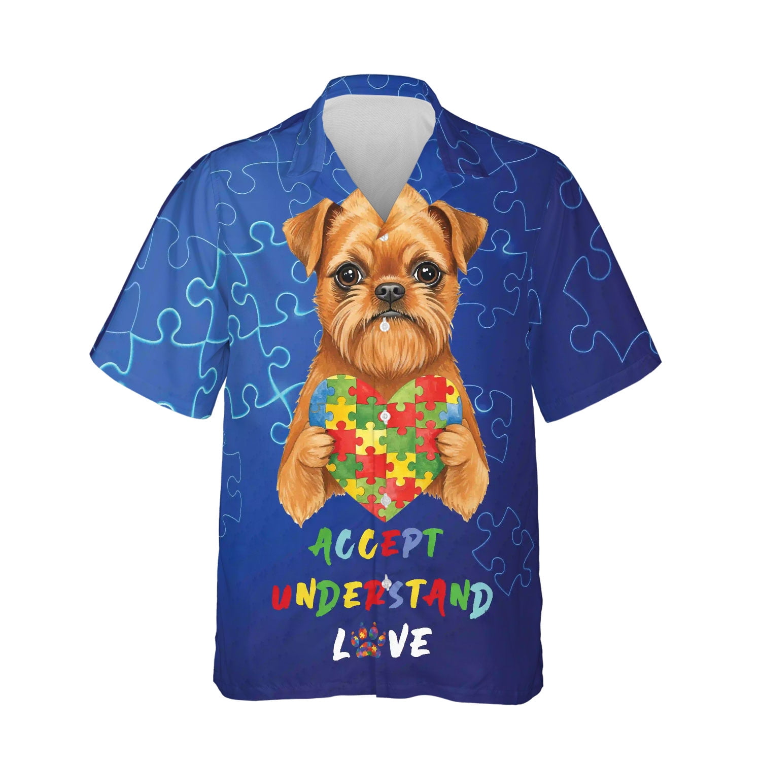 Autism Awareness Brussels Griffon Accept Understand Love Hawaiian Shirt ...