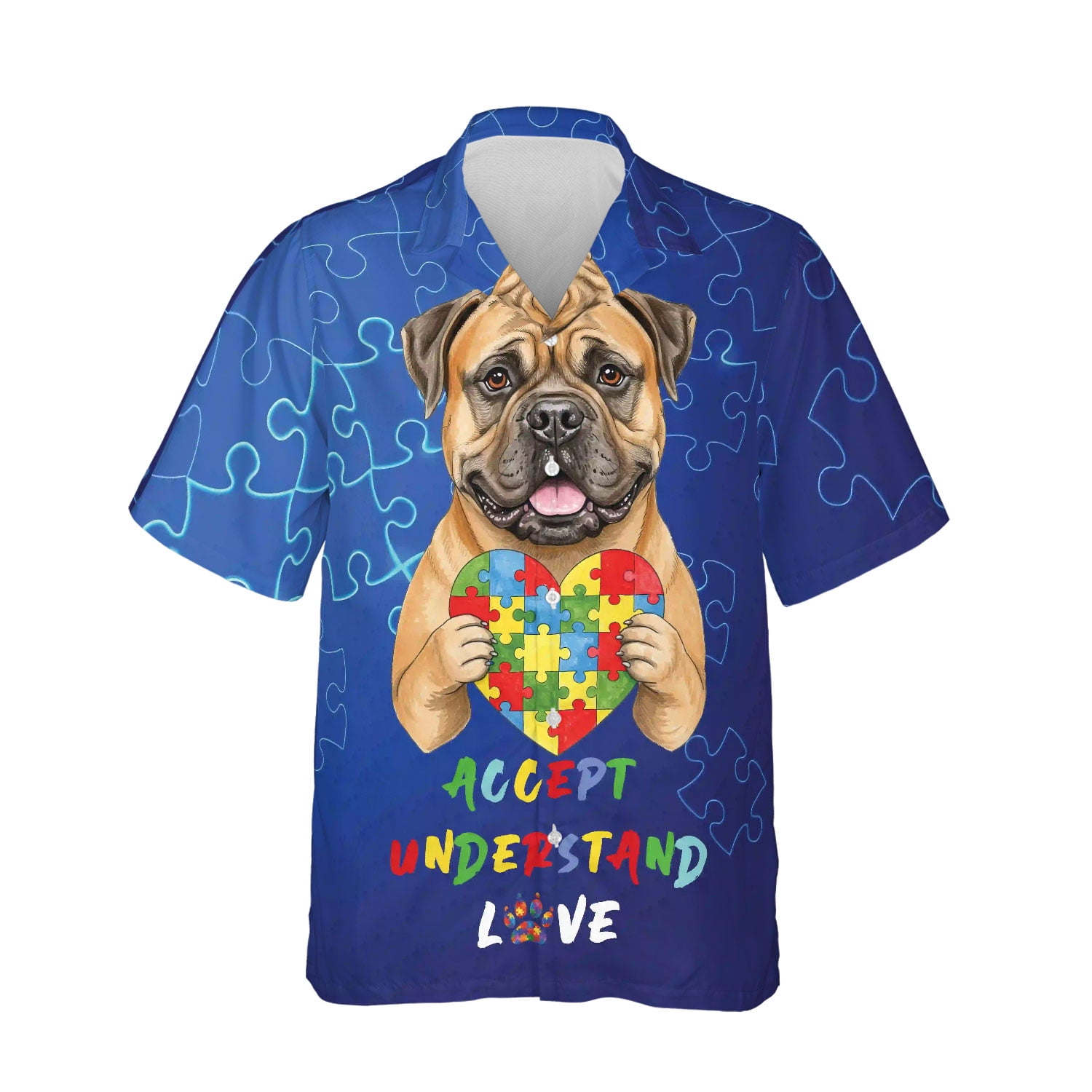 Autism Awareness Bullmastiff Accept Understand Love Hawaiian Shirt ...
