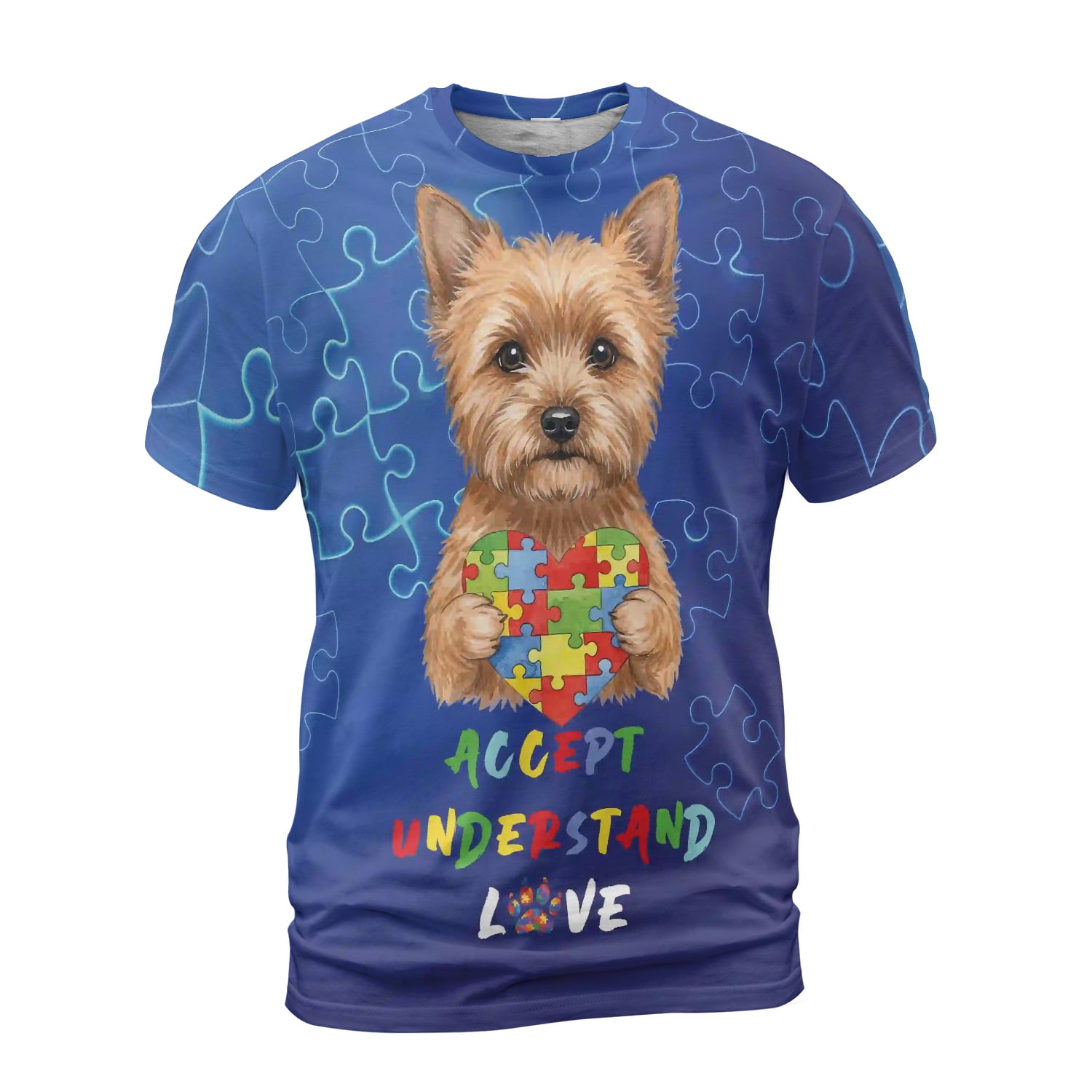 Autism Awareness Cairn Terrier Accept Understand Love All Over Print 3D ...