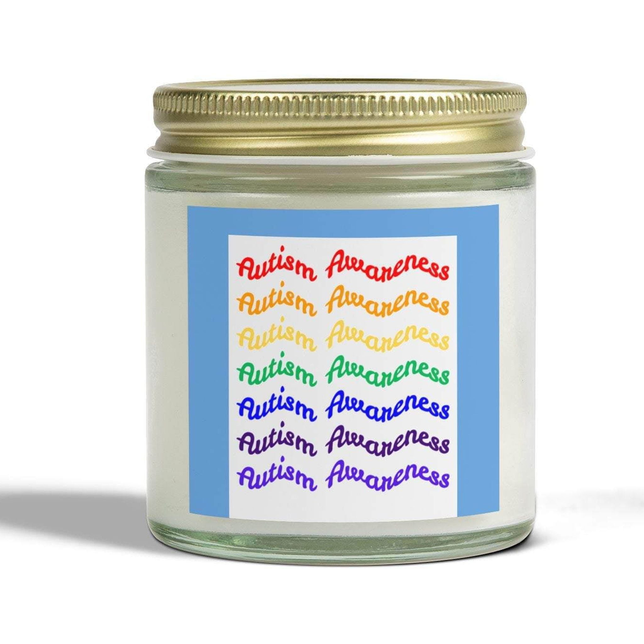 Autism Awareness Candles, Coconut Apricot Wax (4oz) - Handmade ...