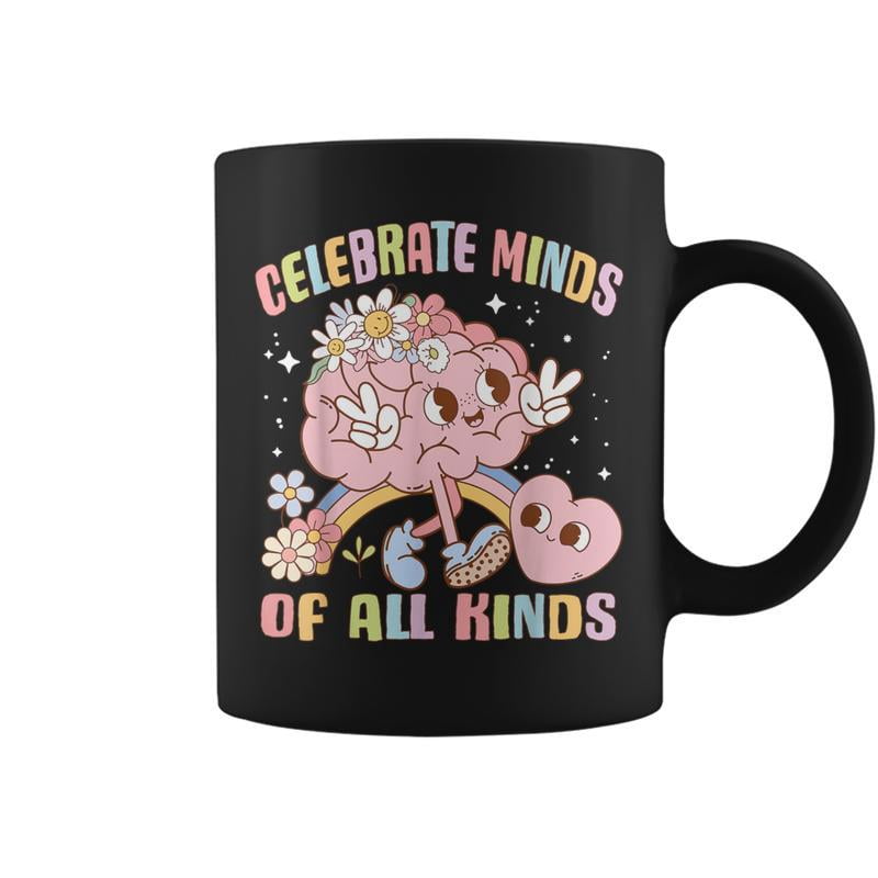 Autism Awareness Celebrate Minds Of All Kinds Neurodiversity Coffee ...